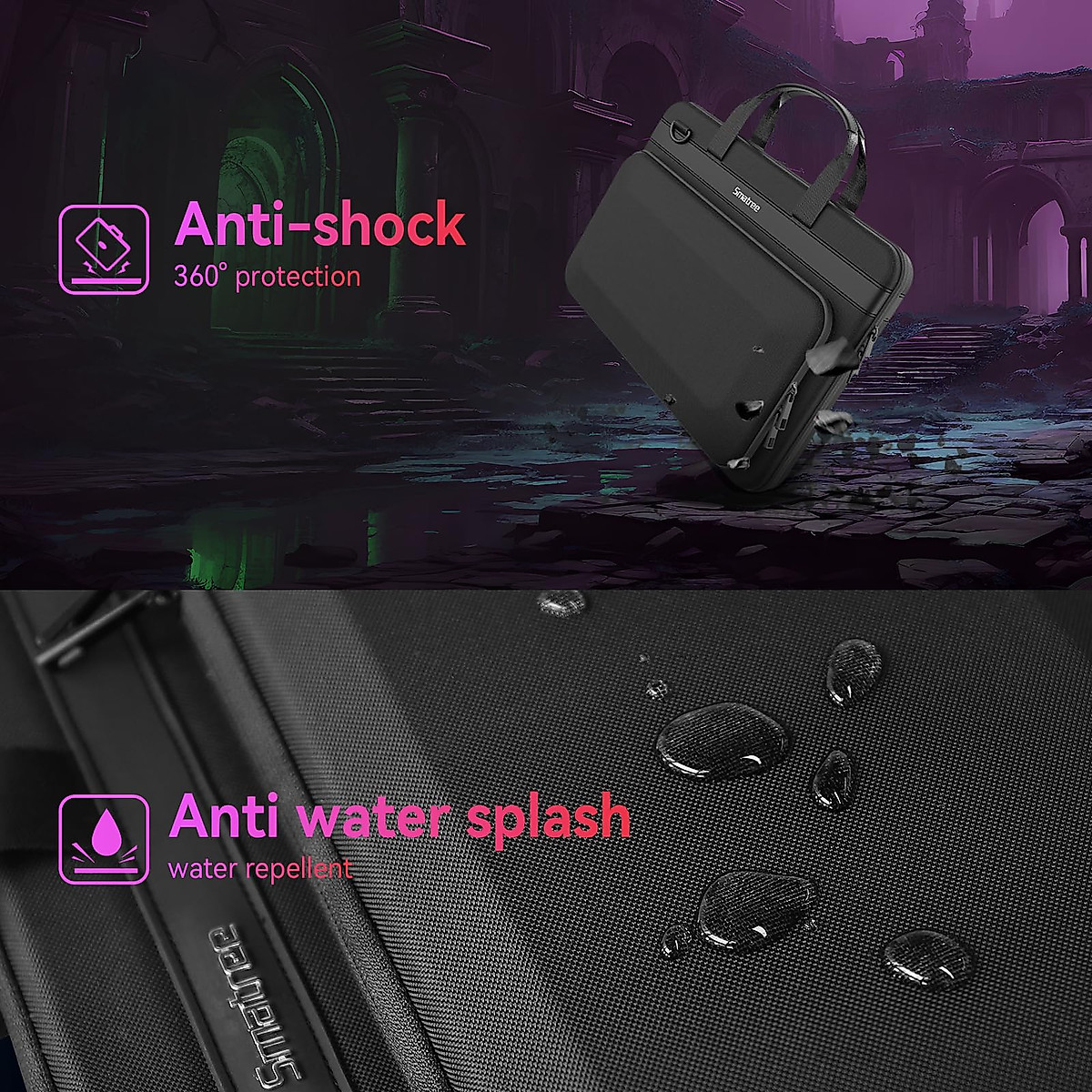 Smatree Gaming Laptop Case Compatible for 15.6inch MSI Thin 15/Thin A15, for 16inch Lenovo Legion 5i/9i Gen 9,Legion Pro 5i Gen 9, for 15.6inch Acer Predator Helios 300 PH315/Nitro V 15, Alienware m15