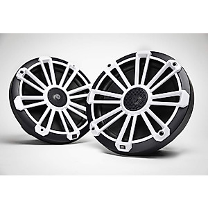 MB Quart NP1-120 Nautic Premium Waterproof Speakers (Black, Pair) – Marine Grade Speakers, Boat, RV, and Off-Road Vehicle Marine Audio, 3 Grill Colors (Black, Silver, White), 140 Watts, 8 Inch
