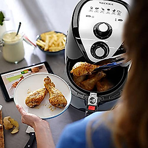 Secura Air Fryer 3.4Qt / 3.2L 1500-Watt Electric Hot XL Air Fryers Oven Oil Free Nonstick Cooker with/Recipes for Frying, Roasting, Grilling, Baking