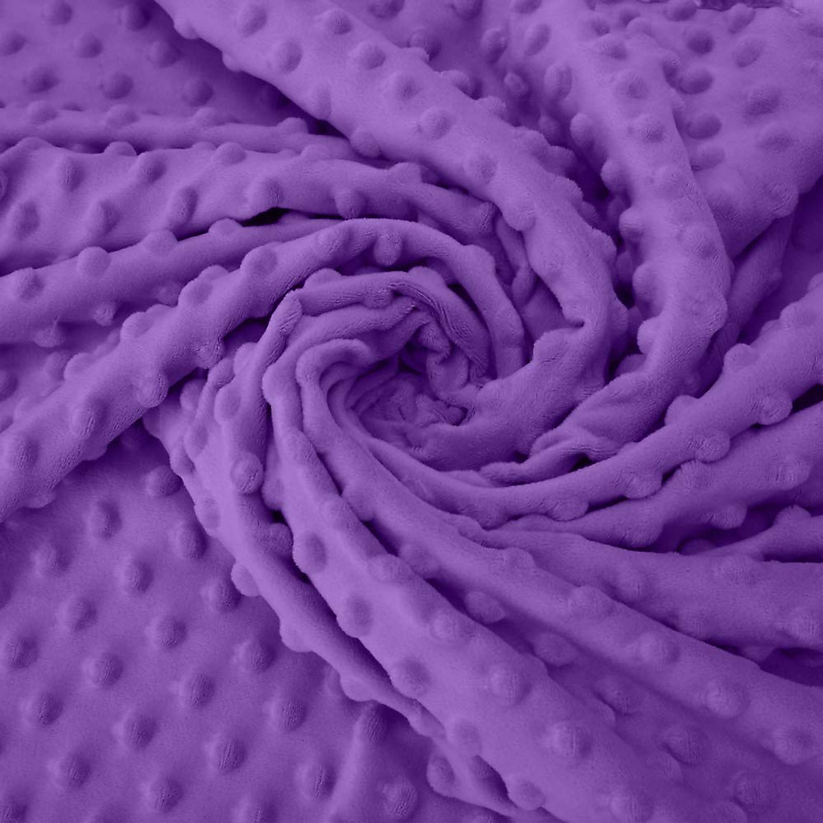 Pro Goleem Baby Soft Minky Dot Blanket with Silky Satin Backing Baby Gifts for Boys and Girls (Purple, 30’’ x 40’’)