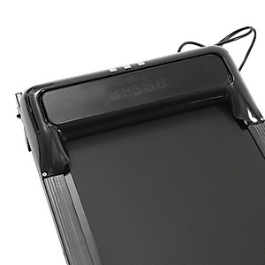 Under Desk Treadmill 2 in 1 Electric Treadmill Walking Pad Treadmill Portable Treadmill with Led Display Remote Control, Walking Jogging for Home Office (Black)