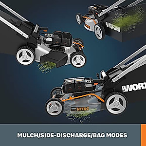 Worx Nitro 80V 21" Cordless Self-Propelled Lawn Mower with Brushless Motor & Rear Wheel Drive - WG761 (Batteries & Charger Included)
