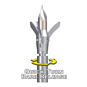 AMS A207-Wht Fiberglass Arrow, Amsankor Qt Point, White Shaft & Amseverglide Safety Slide