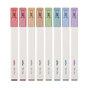 Mr. Pen- Aesthetic Highlighters, 8 pcs, Vintage Color, Chisel Tip, Highlighters Assorted Colors, Bible Highlighters and Pens No Bleed, Cute Highlighters, No Bleed Highlighters for Bible Pages No Bleed