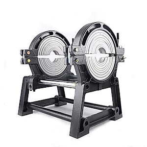 Lidhujnk 110V 2 Clamps Manual Pipe Fusion Welder PE HDPE PB PVC Piping Welding Machine, Pipe Hot Melt Welder 63-200mm