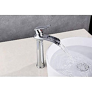 Kitchen Taps Kitchen Tap Faucet Bathroom Toilet Waterfall Faucet Hot and Cold Crane Brass Sink Mixer Valley Waterfall Sink Faucet Single Handle Faucet