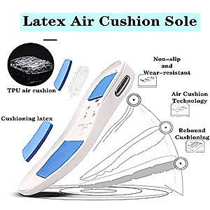 ZGDG Women Diabetic Shoes, Extra Wide Width Swollen Feet Walking Shoes, Adjustable Closed Toe Air Cushion Sneakers for Diabetic Bunions Arthritis Edema Plantar Fasciitis Hammertoe Black Gray