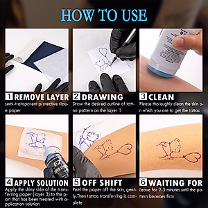 Tattoo Transfer Paper, 35 Sheets Tattoo Stencil Transfer Paper for Tattooing
