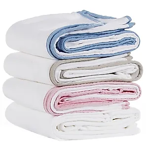 MOMS ON CALL Baby & Newborn Swaddle Blanket | 0-3 Months | Nursery Baby Gift | 48 X 48 Inch | 100% Cotton | French Grey