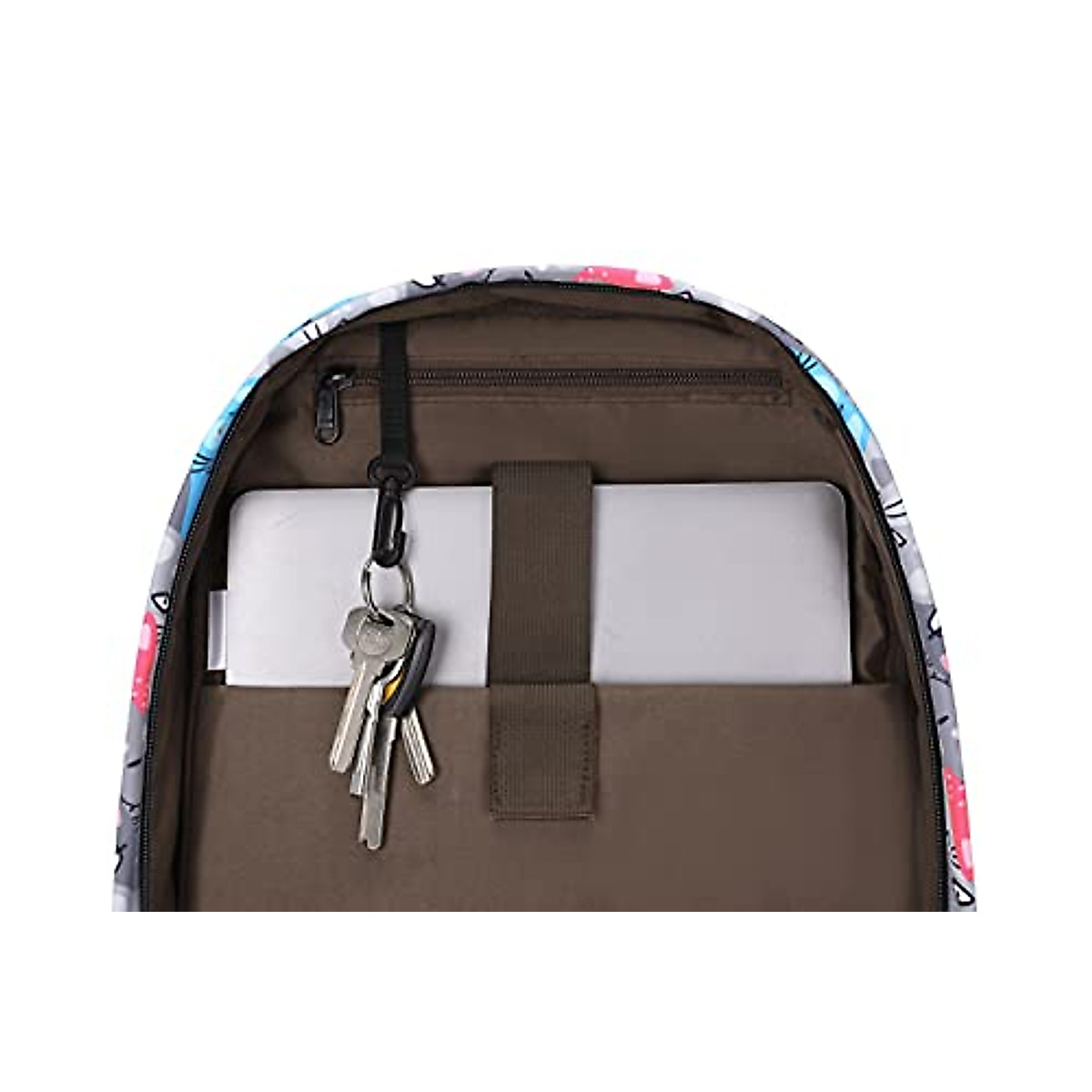 Wadirum Girl Casual Laptop Backpack Lightweight Bookbag for Women Cat