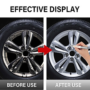 Betem Oil Based Paint Markers, Dual Tip Paint Pens(0.7mm & 3mm), Gold Silver Permanent Paint Marker Pen, Waterproof, Quick Dry, for Fabric, Rock Painting, Wood, Plastic, Metal, Canvas (2Gold2Silver)