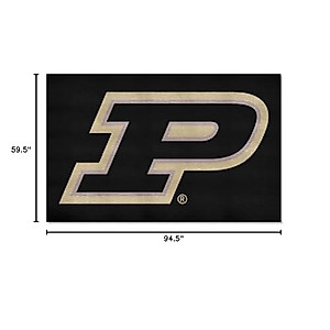 FANMATS 16826 Purdue Boilermakers Ulti-Mat Rug - 5ft. x 8ft. | Sports Fan Area Rug, Home Decor Rug and Tailgating Mat - P Primary Logo