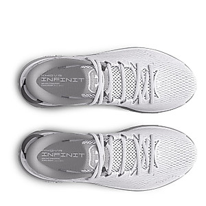 Under Armour Women's HOVR Infinite 5, (103) White/Halo Gray/Metallic Silver, 9, US