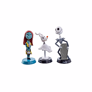 Nightmare Before Christmas Jack Skeleton 6 Piece Birthday Cake Topper Set Featuring 2" Figure Set