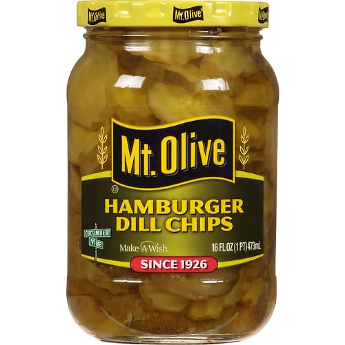 Mt. Olive Hamburger Dill Chips Pickles, 16 oz
