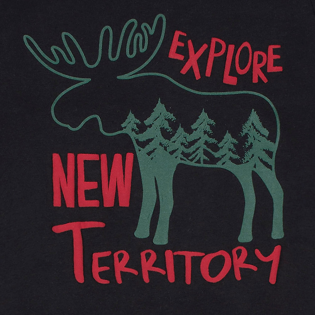 Gerber Baby Boys' 2-Pack Long Sleeve Jumpsuit, Black Explore, 12 Months