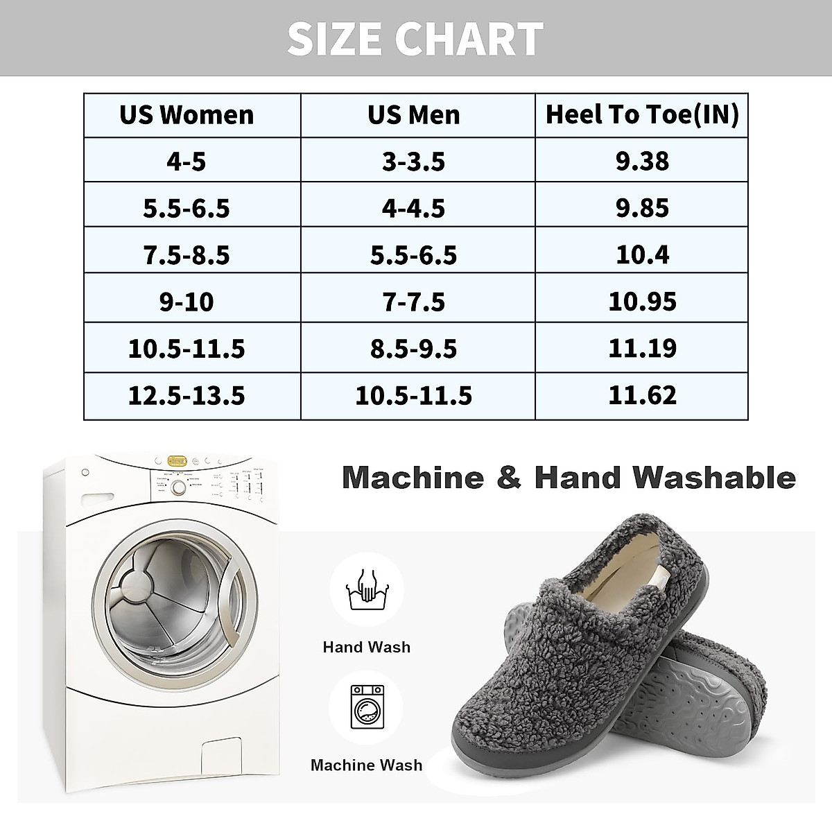 Spesoul Warm House Slippers for Women Men Fuzzy House Shoes Home Slipper Socks Outdoor Moccasin Slippers Sneakers Closed Back Lightweight Barefoot for Bedroom Office Travel 9-10 Women/7-7.5 Men