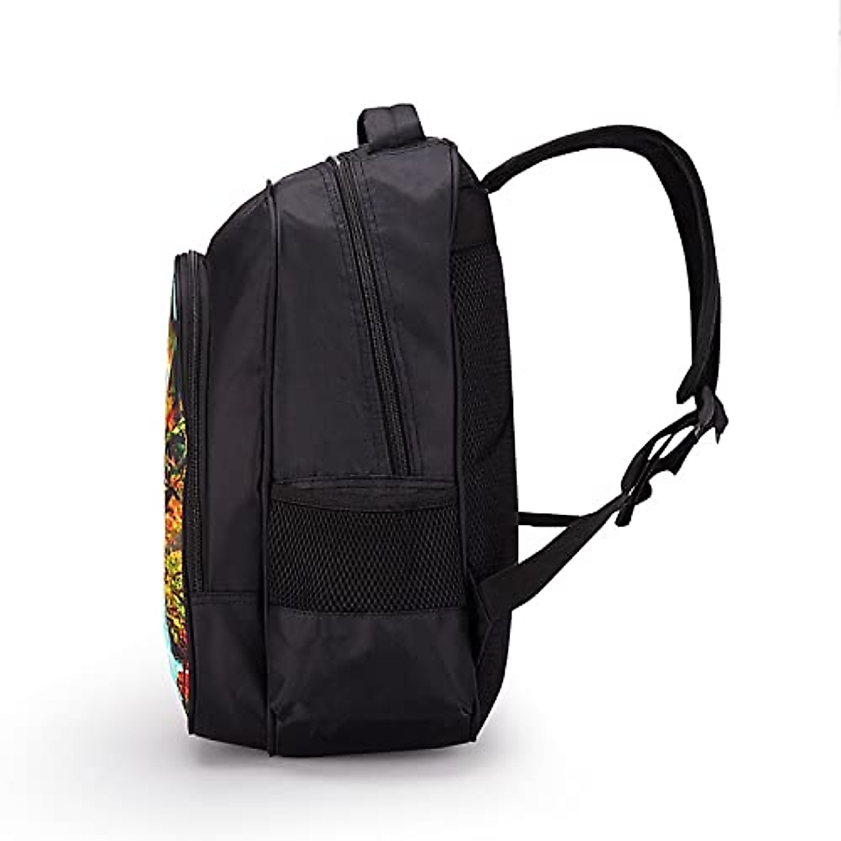 WZYP Kids Hedgehog Cartoon Black Backpack,Anime Travel Duffel