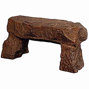 Design Toscano Stonehenge Sculptural Garden Bench, Terracotta Finish