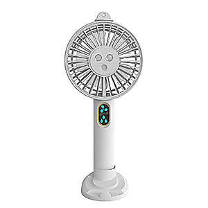 Double Nozzle Hand-held Misting Portable Mini Fan with Mobile Phone Holder, Personalized Cooling Humidifier, Sprayer Fan, Silent USB or Rechargeable, Suitable for Camping, Hiking, Outdoor