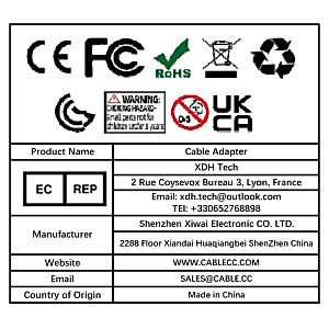 cablecc 1394a 6 Pin to 6Pin FireWire 400 to FireWire 400 6-6 ilink Cable IEEE 1394 1.8m