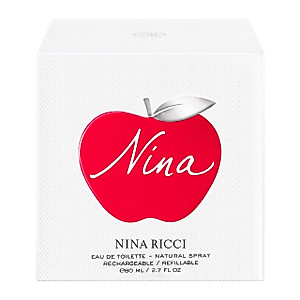 Nina By Nina Ricci For Women - Indulgent Designer Perfume For Her - Floral, Fruity Scented Eau De Toilette Spray Infused With Apple, Amalfi Lemon And Lime - Stylish Bottle Design - 2.7 Oz EDT Spray