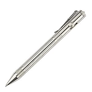 SMOOTHERPRO Bolt Action Pen Stainless Steel Pen with Decent Durable Stainless Steel Pen Clip Military Design for EDC Outdoor Office Signature (SST331)