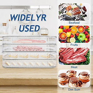 Sibosen Deli Meat Containers for Fridge and Refrigerator Organizing, With Lids - Bacon Cheese Container