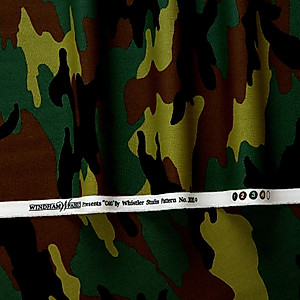 Camo Army Camo Green, Fabric by the Yard