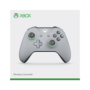 Microsoft Wireless Controller - Grey/Green - Xbox One