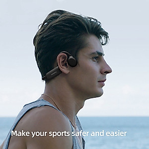 Naenka Runner Diver2 Bone Conduction Headphones, IP68 Waterproof Headphones with MP3 Player Built-in 32G Memory, Bluetooth Open Ear Headphones with CVC6.0 Mic for Swimming Running Cycling Driving Gym