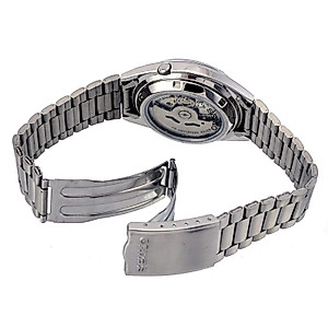 SEIKO SNXS75 Automatic Watch for Men 5-7S Collection - Striking Silver Dial with Day/Date Calendar, Luminous Hands, Stainless Steel Case & Bracelet