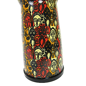 REMO Djembe, MONDO(TM), Key-Tuned, 12" x 24", SKYNDEEP® FIBERSKYN®, Contour Tuning Brackets, Multi-Mask Finish