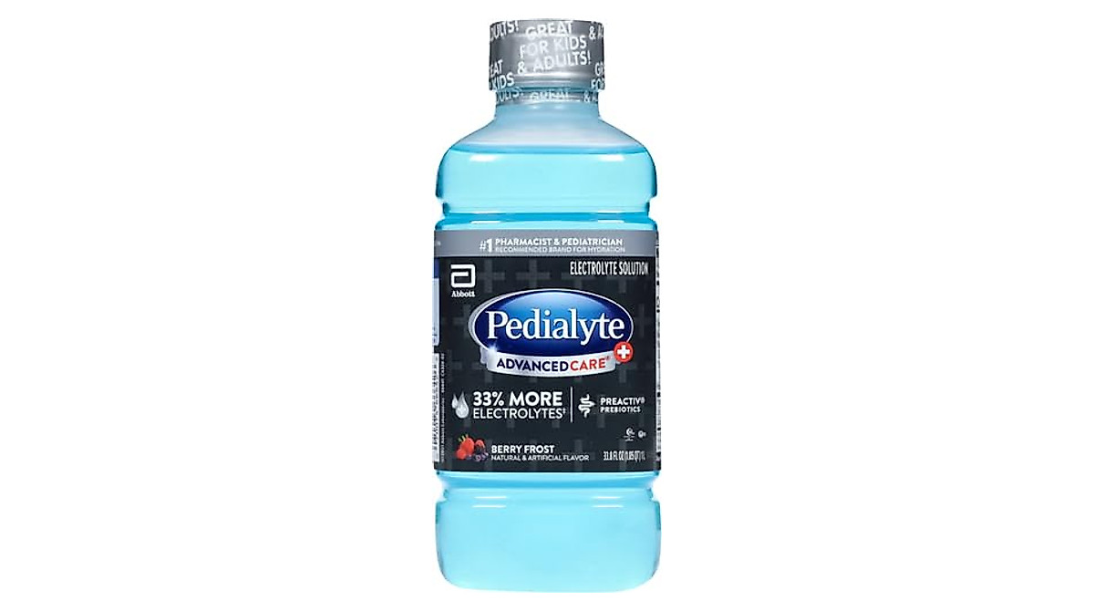 Pedialyte AdvancedCare Plus Berry Frost Electrolyte Drink 33.8 Fl Oz