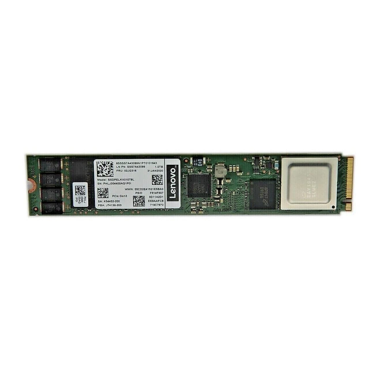 Lenovo P4511 1TB M.2 22110 NVMe PCIe Gen3 SED SSD SSDPELKX010T8L 02JG316 SSS7A43099