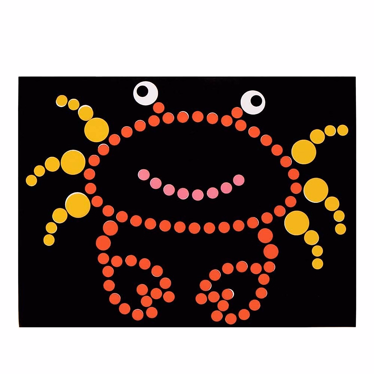 Baker Ross FE243 Sealife Dotty Art - Pack of 8, No Mess Dotty Crafts for Kids to Decorate and Display for Arts and Crafts Activities