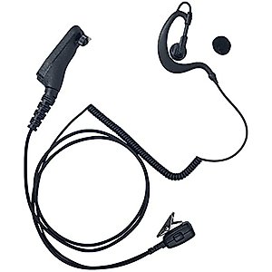 Klykon G Shape Earpiece Headset for Motorola MTP850 MOTOTRBO XPR6550 XPR7550 XPR7580 XPR7380 APX6000 APX4000 XPR7350 APX7000 XPR6350 Walkie Talkie 2 Way Radio