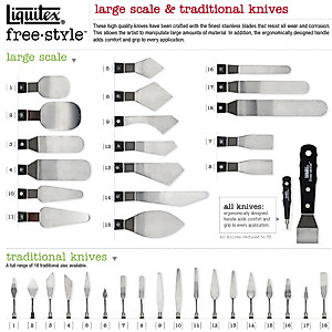 Liquitex Professional Freestyle Traditional Knives 6-Piece Ring Set