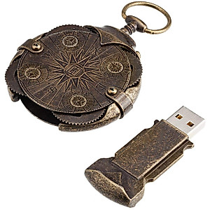 Cryptex Round Lock Compass, USB Flash Drive 32 GB, USB 3.0