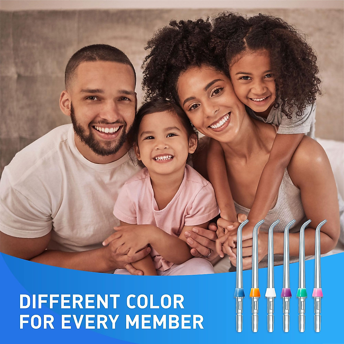 Water Flosser Replacement Tips for Waterpik, Replacement Heads for Waterpik (6 Classic Jet Tips)