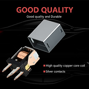 2 Pack High Power 4 Pin Fuse Box Relay # 13500114/8385 Compatible for GM Gray