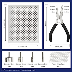 INDIVSHOW Second Generation Wire Beading Jig Kit with 6 in 1 Wire Bending Plier and Metal Pegs,Tools for Bracelet Earing Jewelry Design Making