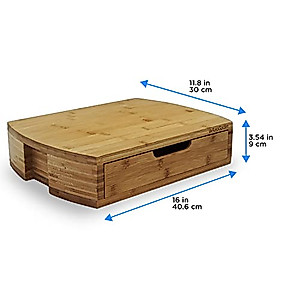 AeroGarden Bamboo Garden Storage Drawer, Holds Indoor Garden Supplies