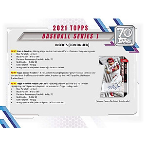 Topps 2021 Series 1 Baseball Hanger Pack