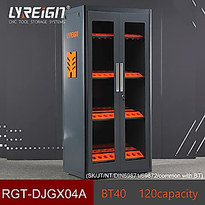 LYREIGN cat40 CNC Tool Rack CNC Tool Holder Storage cart CNC Tool Storage cabinets Large Capacity Tool cabinets CAT40-120CAP