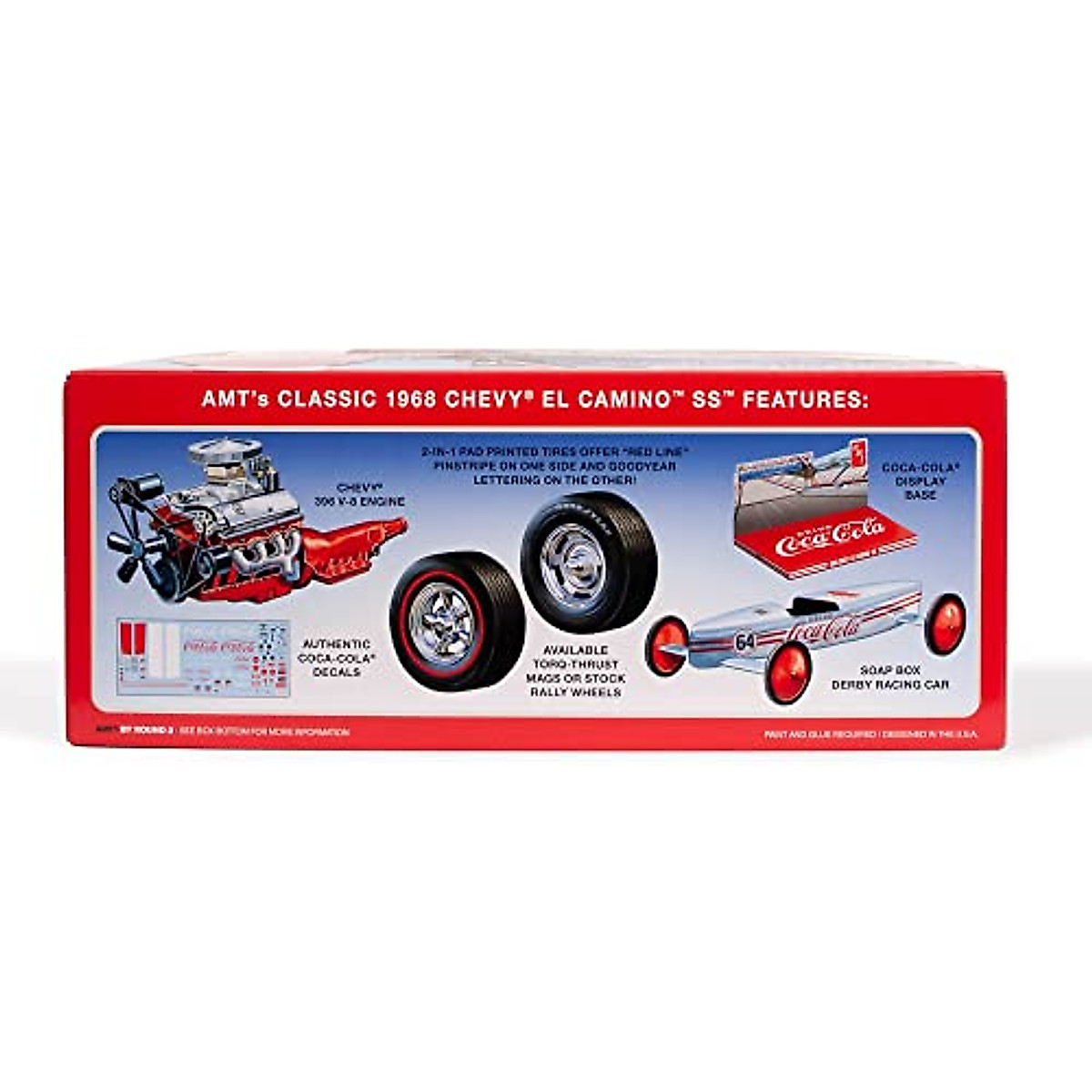 AMT1362 Coca-Cola 1968 Chevy El Camino SS 1:25 Model Kit