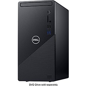 Dell 2021 Newest Inspiron 3000 Desktop Computer, Intel Quad-Core i3-10100 Processor Up to 4.3Ghz, 8GB DDR4 RAM, 1 TB HDD, Wi-Fi, SD Card Reader, HDMI, VGA, Win10 Home, Black