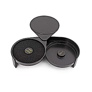 New Star Foodservice 48377 Plastic 2-Tier Bar Glass Rimmer, Black