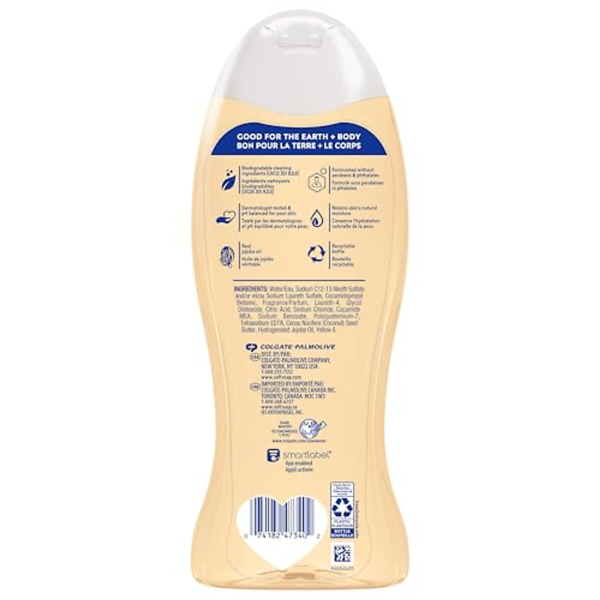 Softsoap Moisturizing Body Wash, Vanilla and Jojoba Oil - 20 Fluid Ounce (4 Pack)