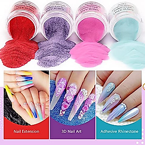 Saviland Nail Acrylic Powder Set: 36 Colors Acrilicos De Uñas Polvo Nails Glitter Nail Powder Acrylic Liquid or Monomer Professional Polymer for Nail Extension Pink Acrylic Nail KitStarter Nail Salon
